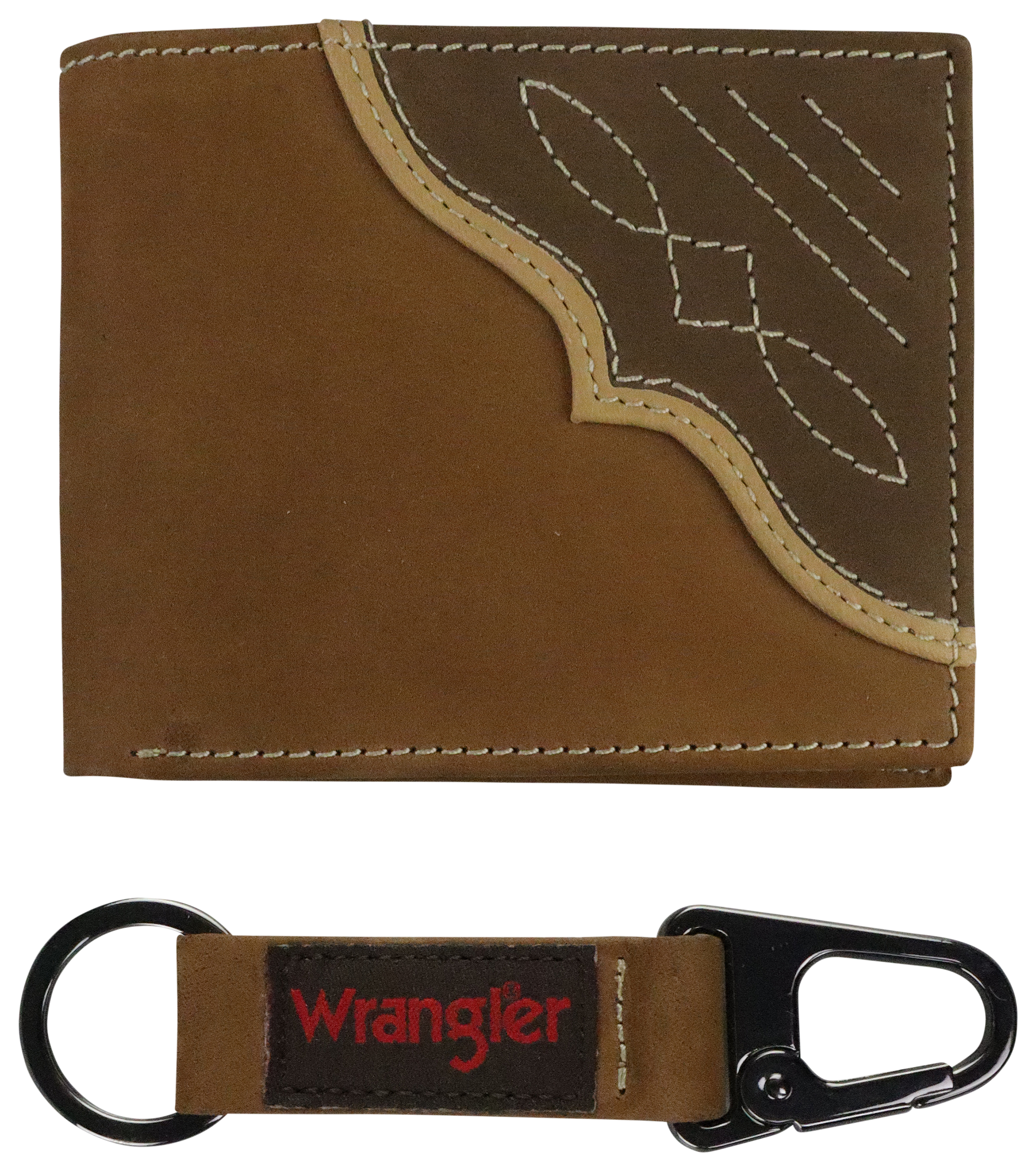 Wrangler Bifold Wallet with Keychain for Men | Bass Pro Shops